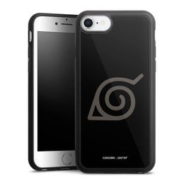 DeinDesign iPhone SE (2020) Handy Gallery Case Handyh&uuml;lle 9H Geh&auml;rtetes Glas R&uuml;ckseite H&uuml;lle Konoha Naruto Shippuden Logo Gallery Case