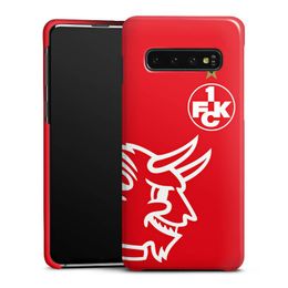 DeinDesign Galaxy S10 Handy Premium Case Smartphone Handyh&uuml;lle Schutzh&uuml;lle gl&auml;nzend Star Devil 1. Fc Kaiserslautern Premium Case