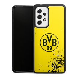 DeinDesign Galaxy A53 5G Handy Gallery Case Handyh&uuml;lle 9H Geh&auml;rtetes Glas R&uuml;ckseite H&uuml;lle Borusse Borussia Dortmund Official Licensed Product Gallery Case