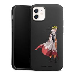 DeinDesign iPhone 12 mini Handy Premium Silikon H&uuml;lle Handyh&uuml;lle schwarz Case Sensei Naruto Shippuden Hokage Silikon Premium Case