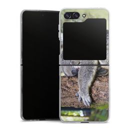 DeinDesign Galaxy Z Flip 5 Handy Hard Case Schutzh&uuml;lle transparent Smartphone Handy H&uuml;lle Australia Tree Koala Bear Hard Case