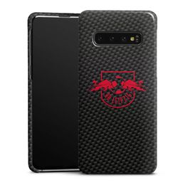 DeinDesign Galaxy S10 Handy Premium Case Smartphone Handyh&uuml;lle Schutzh&uuml;lle gl&auml;nzend Rb Leipzig Official Licensed Product Carbon Premium Case