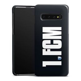 DeinDesign Galaxy S10 Handy Premium Case Smartphone Handyh&uuml;lle Schutzh&uuml;lle gl&auml;nzend 1. Fcm 1. Fc Magdeburg Official Licensed Product Premium Case