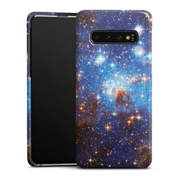 DeinDesign Galaxy S10 Handy Premium Case Smartphone Handyh&uuml;lle Schutzh&uuml;lle gl&auml;nzend Weltall Star Galaxy Premium Case
