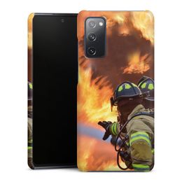 DeinDesign Galaxy S20 FE Handy Premium Case Smartphone Handyh&uuml;lle Schutzh&uuml;lle gl&auml;nzend Fire Fighter Fire Fighters Life Saver Premium Case