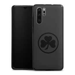 DeinDesign Huawei P30 Pro Handy Silikon H&uuml;lle Case schwarz Handyh&uuml;lle Official Licensed Product Spvgg Greuther F&uuml;rth Clover
