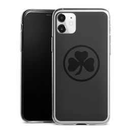 DeinDesign iPhone 11 Handy Slim Case Silikon Handyh&uuml;lle transparent H&uuml;lle extra d&uuml;nn Official Licensed Product Clover Spvgg Greuther F&uuml;rth Silikon Slim Case
