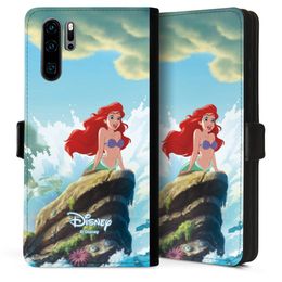 DeinDesign Huawei P30 Pro Handy Klapph&uuml;lle Handyh&uuml;lle aus Kunst Leder schwarz Flip Case Official Licensed Product Arielle Die Meerjungfrau Mermaid Sideflip mit 