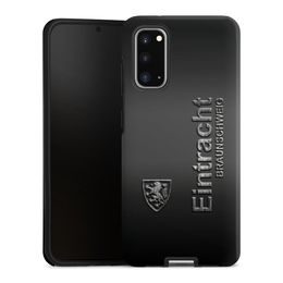 DeinDesign Galaxy S20 Handy Panzer Handyh&uuml;lle robuste Outdoor H&uuml;lle Schutzh&uuml;lle matt Logo Eintracht Braunschweig Official Licensed Product Tough Case