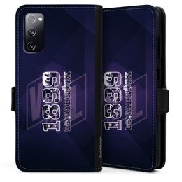 DeinDesign Galaxy S20 Handy Klapph&uuml;lle Handyh&uuml;lle aus Kunst Leder schwarz Flip Case Vfl Osnabr&uuml;ck Sports Official Licensed Product Sideflip mit Lasche