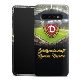 DeinDesign Galaxy S10 Handy Premium Case Smartphone Handyh&uuml;lle Schutzh&uuml;lle gl&auml;nzend Sg Dynamo Dresden Sgd Official Licensed Product Premium Case