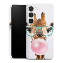 DeinDesign Galaxy S23 Handy Premium Case Smartphone Handyh&uuml;lle Schutzh&uuml;lle matt Giraffe Animals Glasses Premium Case