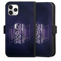 DeinDesign iPhone 11 Pro Handy Klapph&uuml;lle Handyh&uuml;lle aus Kunst Leder schwarz Flip Case Vfl Osnabr&uuml;ck Sports Official Licensed Product Sideflip mit Lasche