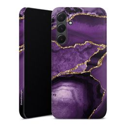 DeinDesign Galaxy A35 5G Handy Premium Case Smartphone Handyh&uuml;lle Schutzh&uuml;lle gl&auml;nzend Pink Glitzer Marble Premium Case
