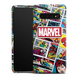 DeinDesign Galaxy S10 Handy Premium Case Smartphone Handyh&uuml;lle Schutzh&uuml;lle gl&auml;nzend Muster Comic Marvel Premium Case