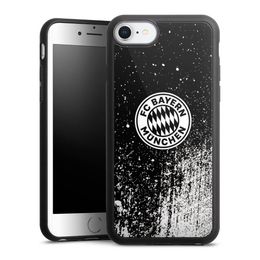 DeinDesign iPhone SE (2020) Handy Gallery Case Handyh&uuml;lle 9H Geh&auml;rtetes Glas R&uuml;ckseite H&uuml;lle Fcb Fc Bayern M&uuml;nchen Official Licensed Product Gallery Case