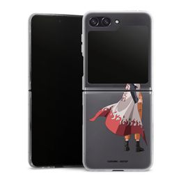 DeinDesign Galaxy Z Flip 5 Handy Hard Case Schutzh&uuml;lle transparent Smartphone Handy H&uuml;lle Naruto Shippuden Sensei Hokage Hard Case