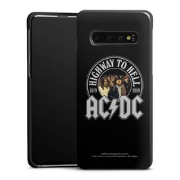 DeinDesign Galaxy S10 Handy Premium Case Smartphone Handyh&uuml;lle Schutzh&uuml;lle gl&auml;nzend Acdc Official Licensed Product Rock Premium Case