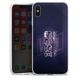 DeinDesign iPhone Xs Max Handy Silikon H&uuml;lle Case transparent Handyh&uuml;lle Vfl Osnabr&uuml;ck Sports Official Licensed Product Silikon Case