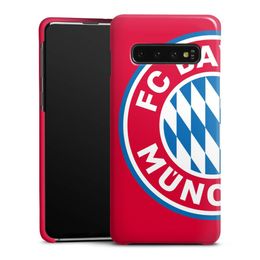 DeinDesign Galaxy S10 Handy Premium Case Smartphone Handyh&uuml;lle Schutzh&uuml;lle gl&auml;nzend Official Licensed Product Fcb Fc Bayern M&uuml;nchen Premium Case