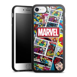 DeinDesign iPhone SE (2020) Handy Gallery Case Handyh&uuml;lle 9H Geh&auml;rtetes Glas R&uuml;ckseite H&uuml;lle Muster Comic Marvel Gallery Case