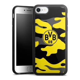 DeinDesign iPhone SE (2020) Handy Gallery Case Handyh&uuml;lle 9H Geh&auml;rtetes Glas R&uuml;ckseite H&uuml;lle Borussia Dortmund Bvb Merchandise Gallery Case