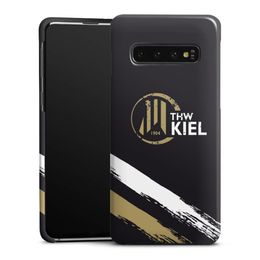 DeinDesign Galaxy S10 Handy Premium Case Smartphone Handyh&uuml;lle Schutzh&uuml;lle gl&auml;nzend Logo Handball Thw Kiel Premium Case