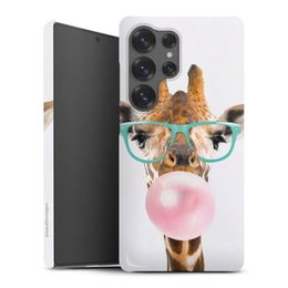 DeinDesign Galaxy S25 Ultra Handy Premium Case Smartphone Handyh&uuml;lle Schutzh&uuml;lle gl&auml;nzend Giraffe Animals Glasses Premium Case