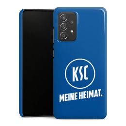 DeinDesign Galaxy A52s 5G Handy Premium Case Smartphone Handyh&uuml;lle Schutzh&uuml;lle gl&auml;nzend Karlsruher Sc Statement Ksc Premium Case