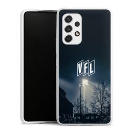 DeinDesign Galaxy A53 5G Handy Silikon H&uuml;lle Case wei&szlig; Handyh&uuml;lle Soccer Vfl Osnabr&uuml;ck Official Licensed Product Silikon Case