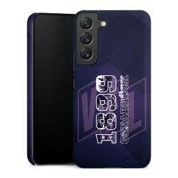 DeinDesign Galaxy S22 Handy Premium Case Smartphone Handyh&uuml;lle Schutzh&uuml;lle matt Vfl Osnabr&uuml;ck Sports Official Licensed Product Premium Case