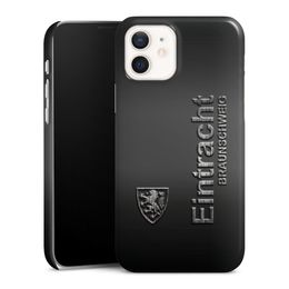 DeinDesign iPhone 12 Handy Premium Case Smartphone Handyh&uuml;lle Schutzh&uuml;lle gl&auml;nzend Logo Eintracht Braunschweig Official Licensed Product Premium Case