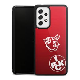 DeinDesign Galaxy A53 5G Handy Gallery Case Handyh&uuml;lle 9H Geh&auml;rtetes Glas R&uuml;ckseite H&uuml;lle 1. Fc Kaiserslautern Devil Official Licensed Product Gallery Case