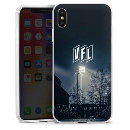 DeinDesign iPhone Xs Max Handy Silikon H&uuml;lle Case transparent Handyh&uuml;lle Soccer Vfl Osnabr&uuml;ck Official Licensed Product Silikon Case