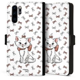 DeinDesign Huawei P30 Pro Handy Klapph&uuml;lle Handyh&uuml;lle aus Kunst Leder schwarz Flip Case Cat Aristocats Mary Disney Sideflip mit langer Lasche