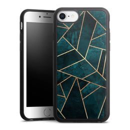 DeinDesign iPhone SE (2020) Handy Gallery Case Handyh&uuml;lle 9H Geh&auml;rtetes Glas R&uuml;ckseite H&uuml;lle Elisabeth Fredriksson Gold & Copper Stone Gallery Case
