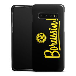 DeinDesign Galaxy S10 Handy Premium Case Smartphone Handyh&uuml;lle Schutzh&uuml;lle gl&auml;nzend Borussia Dortmund Bvb Soccer Premium Case