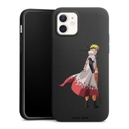 DeinDesign iPhone 12 Handy Premium Silikon H&uuml;lle Handyh&uuml;lle schwarz Case Sensei Naruto Shippuden Hokage Silikon Premium Case