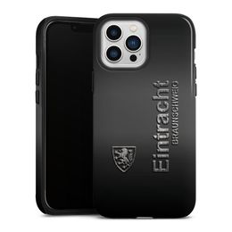 DeinDesign iPhone 13 Pro Max Handy Panzer Handyh&uuml;lle robuste Outdoor H&uuml;lle Schutzh&uuml;lle gl&auml;nzend Logo Eintracht Braunschweig Official Licensed Product Tough Case