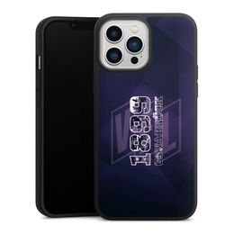 DeinDesign iPhone 13 Pro Max Handy Premium Silikon H&uuml;lle Handyh&uuml;lle schwarz Case Vfl Osnabr&uuml;ck Sports Official Licensed Product Silikon Premium Case