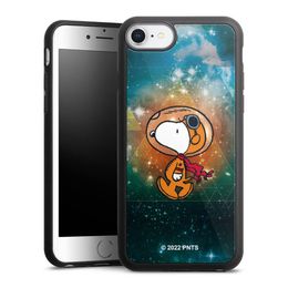 DeinDesign iPhone SE (2020) Handy Gallery Case Handyh&uuml;lle 9H Geh&auml;rtetes Glas R&uuml;ckseite H&uuml;lle Official Licensed Product Astronaut Snoopy Gallery Case