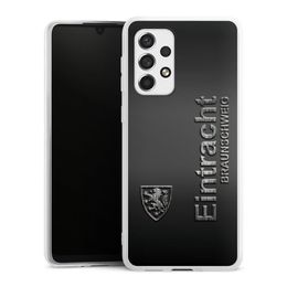 DeinDesign Galaxy A33 5G Handy Silikon H&uuml;lle Case transparent Handyh&uuml;lle Official Licensed Product Eintracht Braunschweig Logo Silikon Case