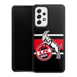 DeinDesign Galaxy A53 5G Handy Gallery Case Handyh&uuml;lle 9H Geh&auml;rtetes Glas R&uuml;ckseite H&uuml;lle 1. Fc K&ouml;ln Official Licensed Product Logo Gallery Case