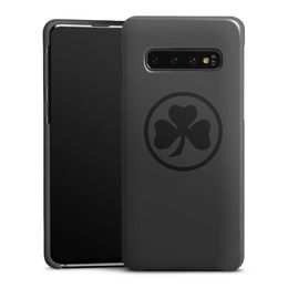 DeinDesign Galaxy S10 Handy Premium Case Smartphone Handyh&uuml;lle Schutzh&uuml;lle gl&auml;nzend Official Licensed Product Spvgg Greuther F&uuml;rth Clover Premium Case