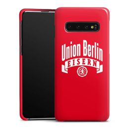 DeinDesign Galaxy S10 Handy Premium Case Smartphone Handyh&uuml;lle Schutzh&uuml;lle gl&auml;nzend Fcu Official Licensed Product 1. Fc Union Berlin Premium Case