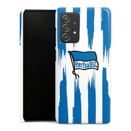 DeinDesign Galaxy A52s 5G Handy Premium Case Smartphone Handyh&uuml;lle Schutzh&uuml;lle gl&auml;nzend Official Licensed Product Bundesliga Hertha Bsc Premium Case