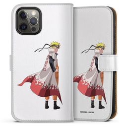 DeinDesign iPhone 12 Pro Max Handy Klapph&uuml;lle Handyh&uuml;lle aus Kunst Leder wei&szlig; Flip Case Sensei Naruto Shippuden Hokage Sideflip mit Lasche