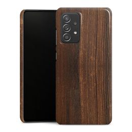 DeinDesign Galaxy A52s 5G Handy Premium Case Smartphone Handyh&uuml;lle Schutzh&uuml;lle gl&auml;nzend Wood Nut Tree Wooden Look Premium Case