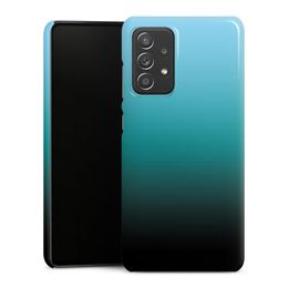 DeinDesign Galaxy A52s 5G Handy Premium Case Smartphone Handyh&uuml;lle Schutzh&uuml;lle gl&auml;nzend Two-Tone Ombre Black Premium Case