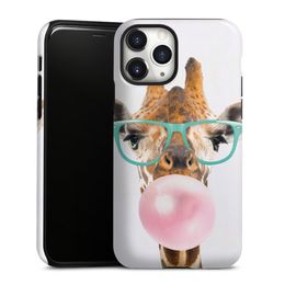 DeinDesign iPhone 11 Pro Handy Panzer Handyh&uuml;lle robuste Outdoor H&uuml;lle Schutzh&uuml;lle gl&auml;nzend Glasses Giraffe Animals Tough Case